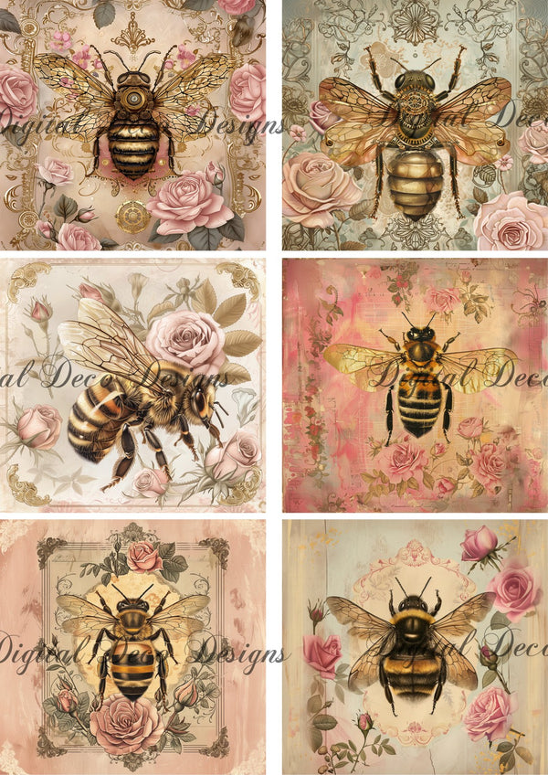 Fancy Bees - Digital Deco Designs