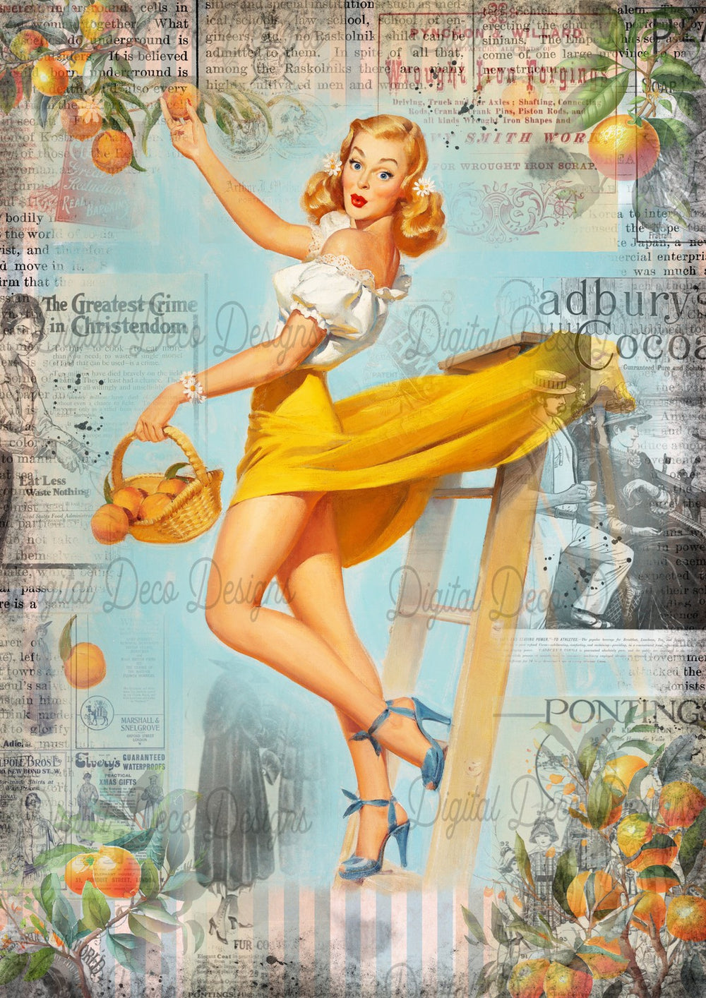 Pin Up Girl Designs - Digital Deco Designs