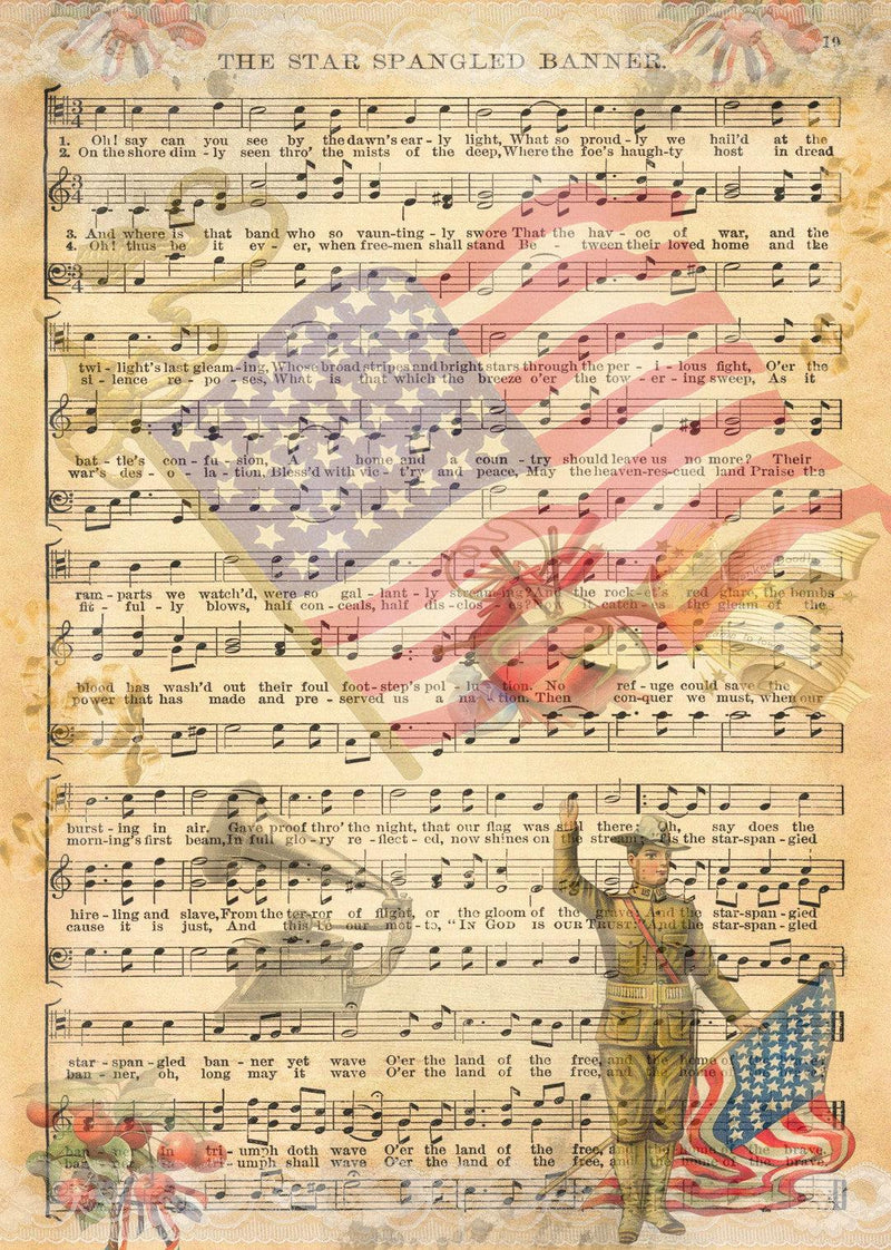 The Star Spangled Banner - Digital Deco Designs